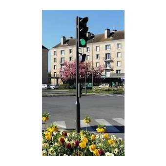 Mât cylindrique rétreint aluminium thermolaqué 149/90, hauteur 2.70m