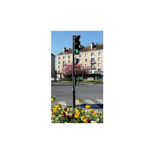 Mât cylindrique rétreint aluminium thermolaqué 149/90, hauteur 2.70m