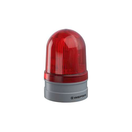 EvoSIGNAL Midi - Feu fixe/clignotant - 12-24VAC/DC - Rouge - Montage