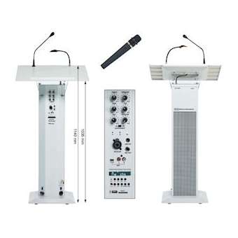 Pupitre colonne amplifiée 40W avec micro