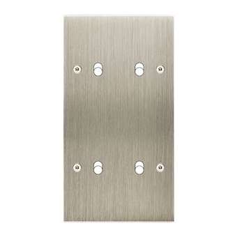 Façade CONFIDENCE LAITON ACIER BROSSE DOUBLE VERTICALE B2 B2 A