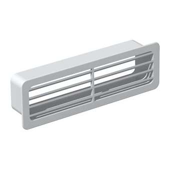 Grille extérieure PVC rigide, rectangulaire 55 x 110 mm, gamme