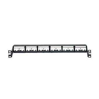 Patch Panel, 24 Port, Recessed, Black|-PUICPPL24WRBLY