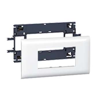 Support Mosaic 4 modules pour goulotte DLP monobloc avec couvercle