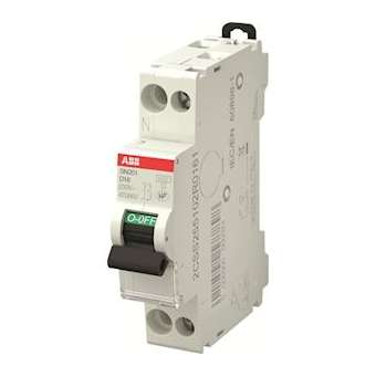 SN201 Disjoncteur modulaire - 1P+N - 16A - courbe D - 6000A/10kA