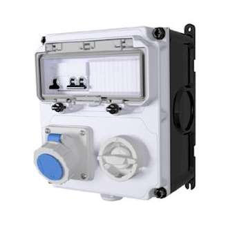 Coffret PCI VARIABOX monophasé 32A 230V IP67 + PROTEC.|Bals-BA1512600